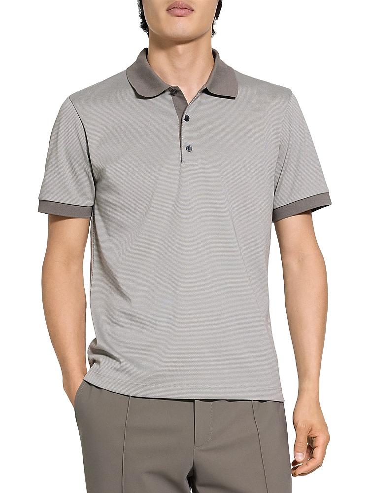 THEORY geo polo in mod jacquard
